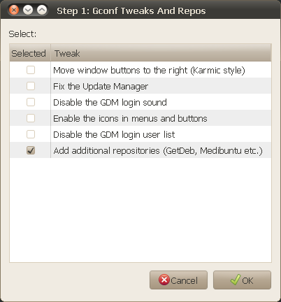 Ubuntu 10.04 First Time Use Script 0.2 Released: It Now Comes With A GUI ~ Web Upd8: Ubuntu ...